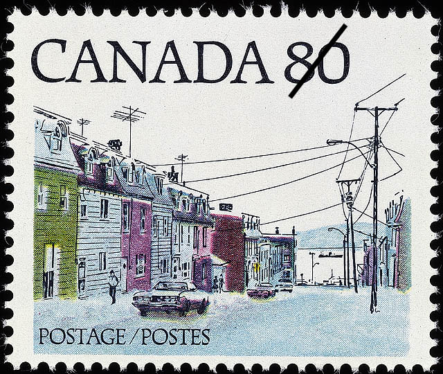 Stampsandcanada - Atlantic Coast Street Scene - 80 cents 1978 - Stamps ...