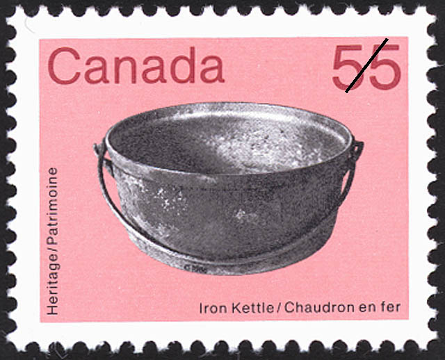 Stampsandcanada - Iron Kettle - 55 cents 1987 - Stamps of Canada ...